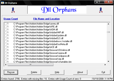 Avoid DLL hell. Find and remove unused DLL files